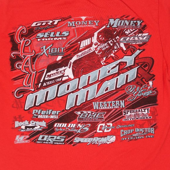 Gildan | Tops | Clay Money Man Imca Modified Racing Graphic Tshirt ...